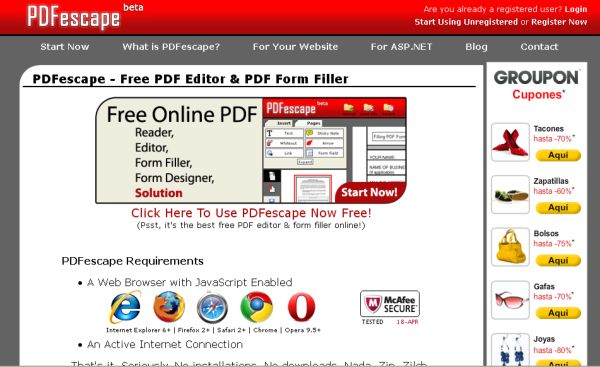 pdfescape - Soft & Apps