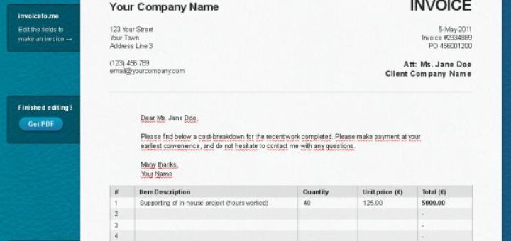 Free Invoice Maker: la forma más sencilla de crear facturas online
