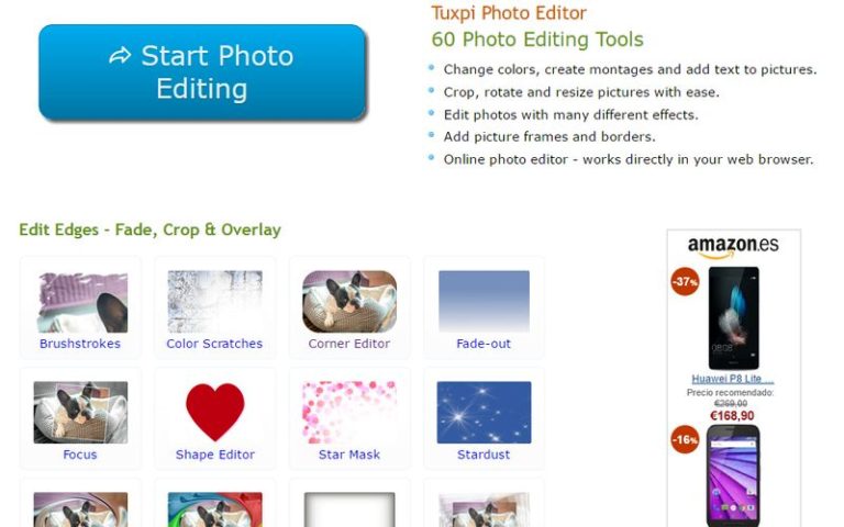Tuxpi: 60 herramientas gratuitas para editar imágenes online