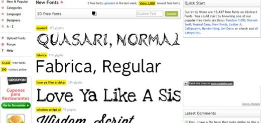 Fonts 500: 500 fuentes de texto gratuitas para descargar