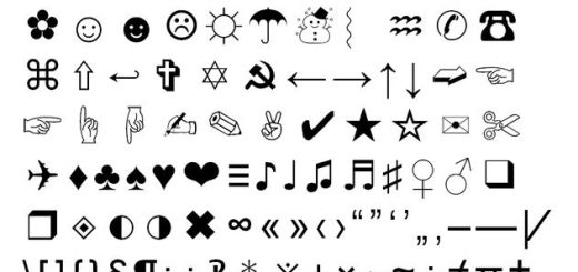 Unicode character table, caracteres unicode para copiar y pegar