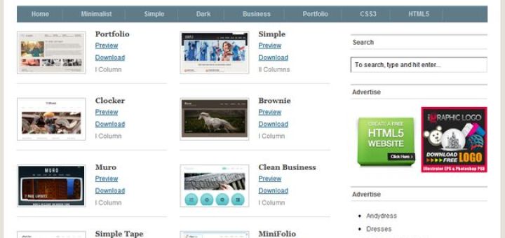 Templated: 844 plantillas CSS y HTML5 con licencia Creative Commons