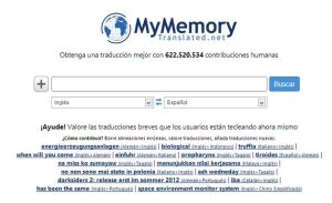 MyMemory, un traductor online más perfecto gracias a más de 622.500.000 ...