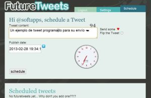 FutureTweets: escribe tweets, decóralos y programa su envío - Soft & Apps