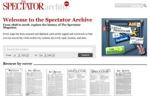 180 años de historia en la hemeroteca del diario inglés The Spectator