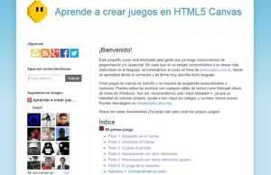 Un buen tutorial en español para aprender a crear juegos con HTML5