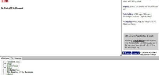 Online HTML Editor, un editor de código HTML online y gratuito