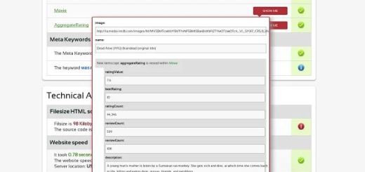 Análisis de SEO móvil gratuito en la página de Varvy