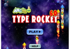 Typing Rocket, sencillo juego online para escribir más rápido