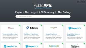 PublicAPIs: directorio con miles de API para desarrolladores