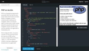 Curso gratis de PHP en la plataforma Codecademy