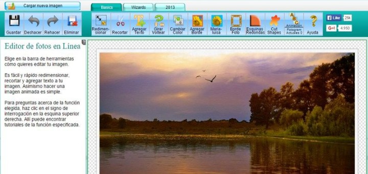 Pixenate: editor de imagenes online con diversos efectos