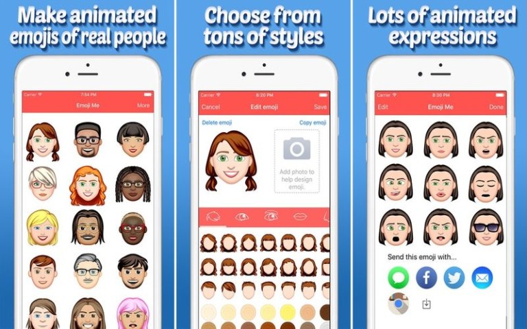 Emoji Me Face Maker: crea Emojis animados con tu rostro (iOS)