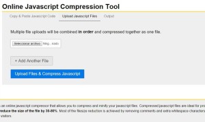 JSCompress: utilidad web para comprimir archivos JavaScript
