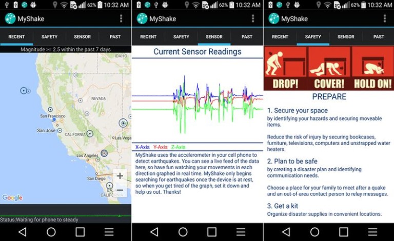 MyShake: aplicación Android para la detección de terremotos