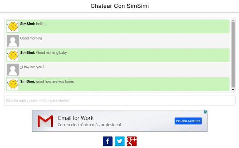 SimSimi: mascota virtual que causa furor, para Web, Android e iOS