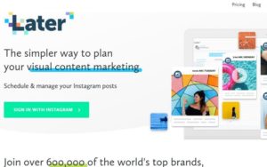 Later: app móvil para programar publicaciones en Instagram