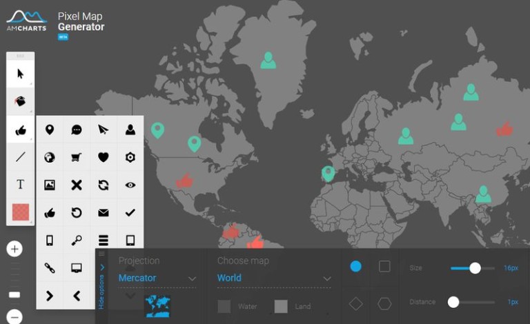 Pixel Map Generator: utilidad web para crear todo tipo de mapas