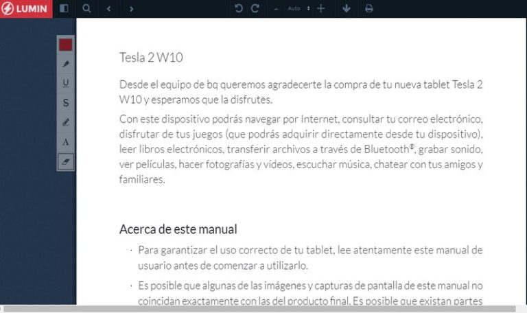 Lumin PDF: web para leer, editar y compartir documentos PDF