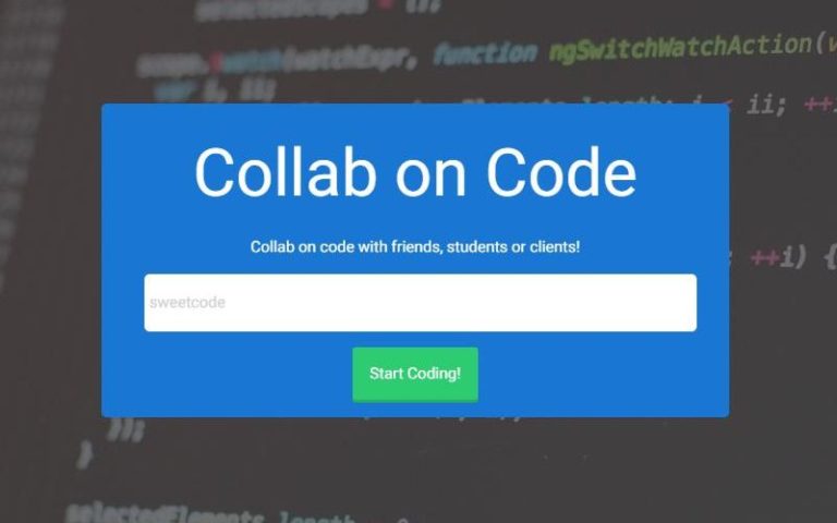 Collab on Code: editor de código online, gratuito y colaborativo