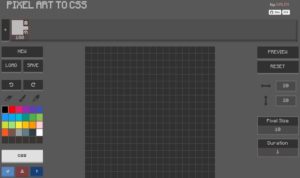 Pixel Art to CSS: web para crear Pixel Art y exportar como CSS