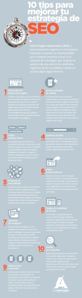 10 consejos para mejorar el SEO de un sitio web en poco tiempo