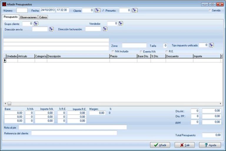 Descargar programa de Facturación gratis para tu Empresa o Negocio