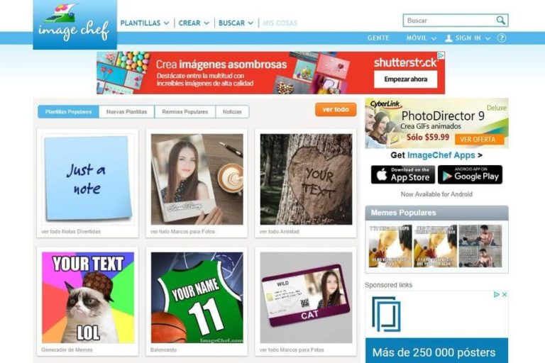 Crear fotomontajes online y hermosas imágenes con ImageChef