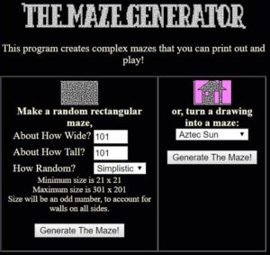 5 páginas gratis para crear pasatiempos de laberintos
