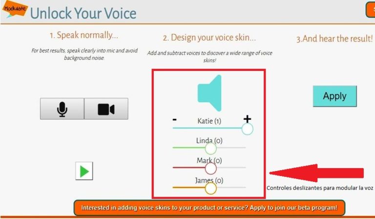 Modulador de voz online para cambiar como suena tu voz: Modulate