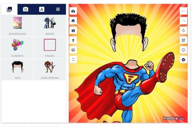 Crear caricaturas divertidas o imágenes tipo Cartoon gratis en Wish2Be