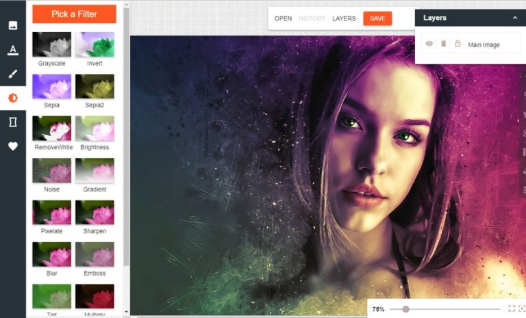 Editor de imágenes en línea espectacular y completamente gratuito