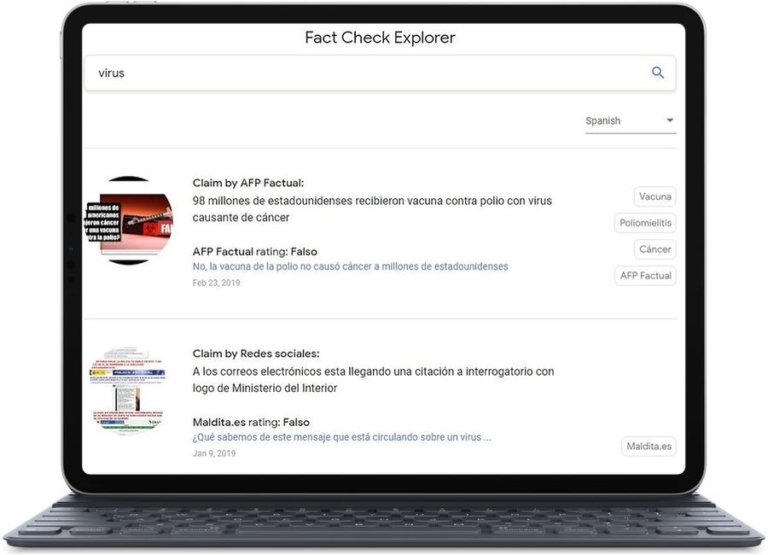 Fact Check Explorer: la nueva web de Google para detectar Fake News