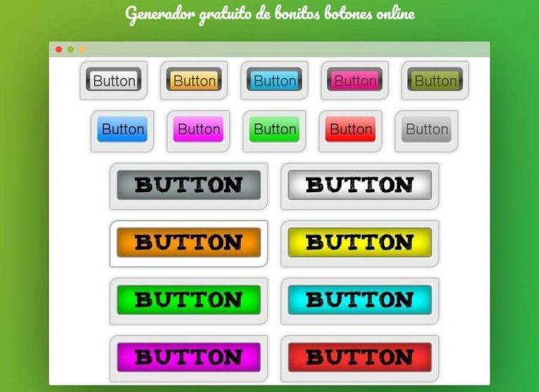 Generador de botones online y gratis para la web y apps