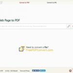 Web2PDF: convertir una página a PDF online y gratis