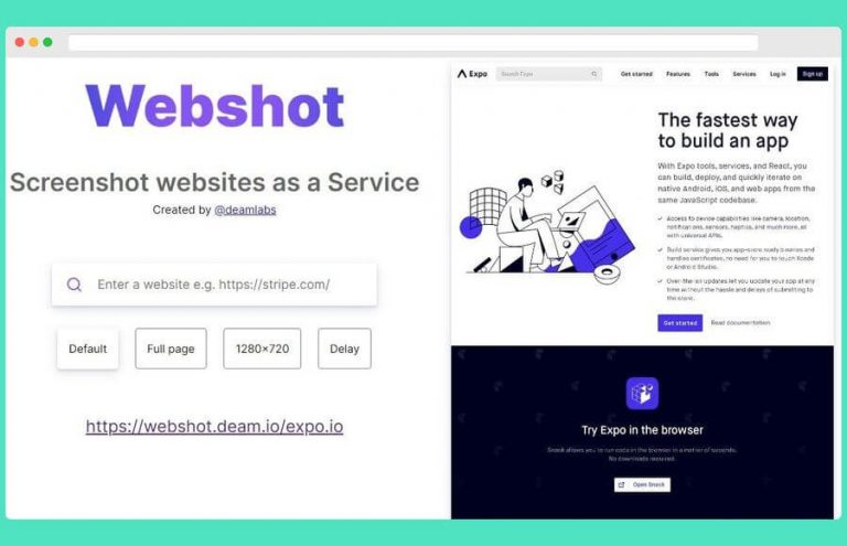 Capturar pantalla de páginas web online y gratis con Webshot