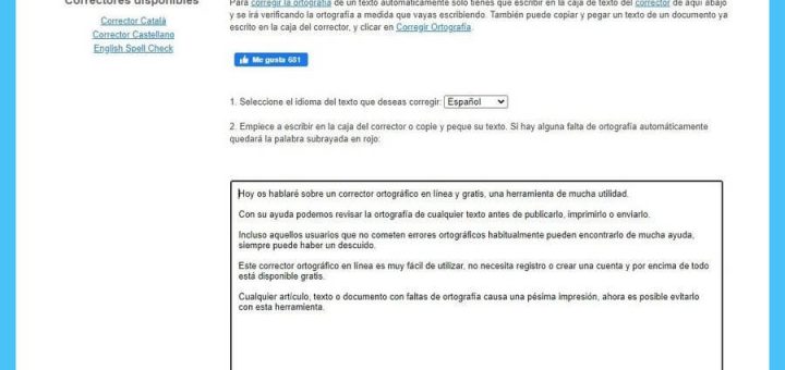 SpanishChecker: un corrector online de gramática y ortografía en español