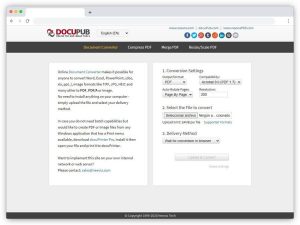 Docupub: web gratuita para convertir documentos a PDF y mucho más