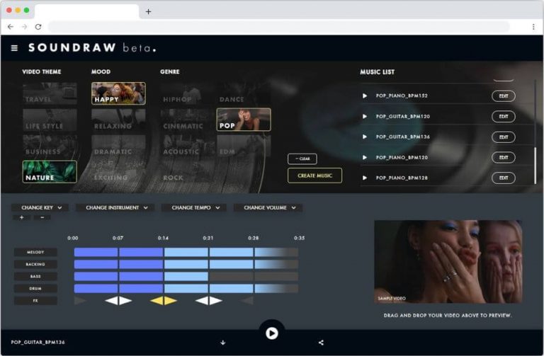 Soundraw: generador de música libre por medio de inteligencia artificial