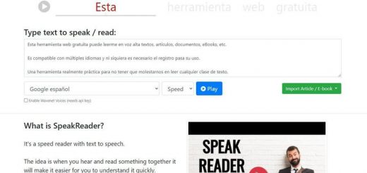 Lector de textos con voz gratuito, también documentos PDF y eBooks