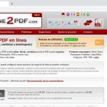 Online2PDF: convertidor gratuito de archivos a PDF y de PDF a otros ...
