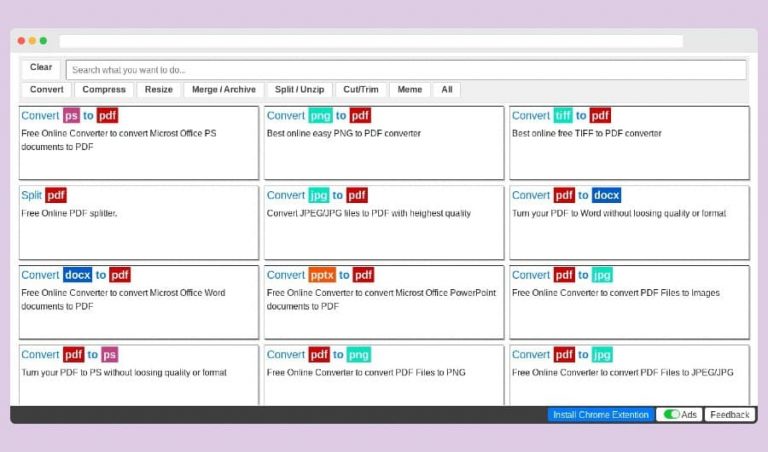 PS2PDF: herramientas para convertir y editar documentos y archivos