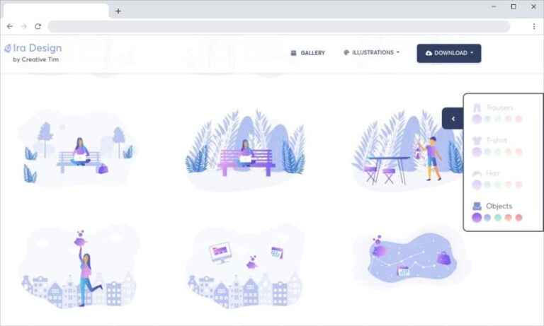 IRA Design: colección de ilustraciones gratuitas que puedes personalizar