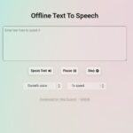 Offline Text To Speech: página para escuchar cualquier texto en voz alta