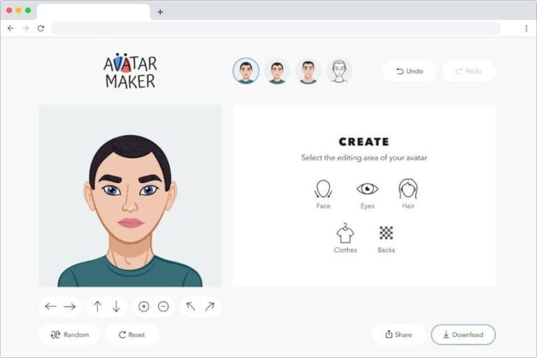 Crear avatar gratis sin diseñar con la aplicación web: Avatar Maker