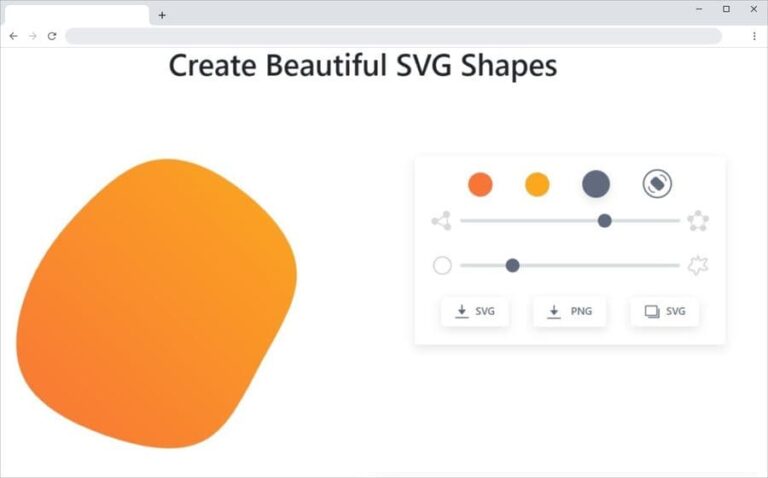 SVG Shape Generator: un generador de formas gratuito y en línea