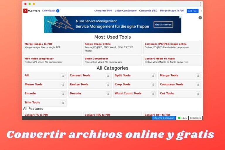 Xconvert: un sitio repleto de herramientas online para convertir archivos