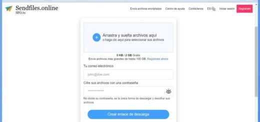 Terashare: enviar archivos de cualquier tamaño gratis