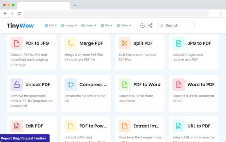 TinyWow PDF: 30 utilidades web gratuitas para editar documentos PDF TinyWow PDF: 30 utilidades web gratuitas para editar documentos PDF