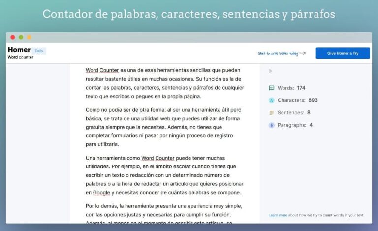 Word Counter: una sencilla herramienta web para contar palabras